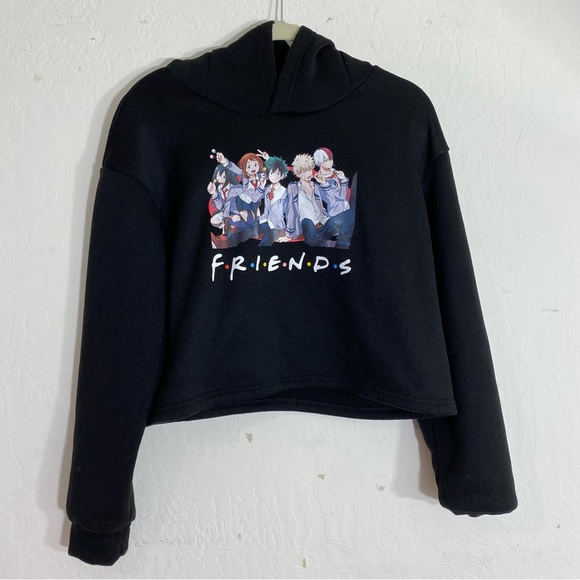 Fancyqube | Tops | My Hero Academia Crop Hoodie Anime Art Friends ...